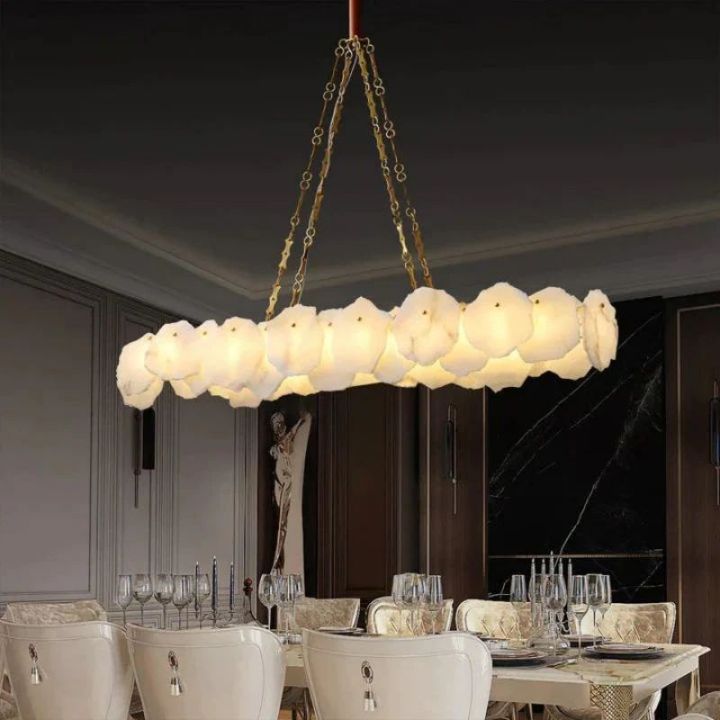 Alabaster Chain Linear Chandelier,Alabaster Pendant Chandelier ...