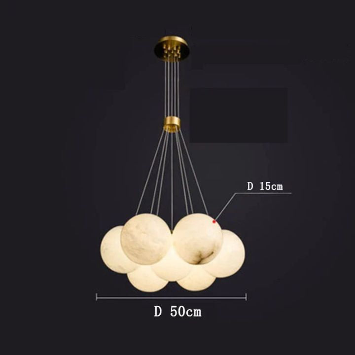 Alabaster Multi-lights Ceiling Pendant,Alabaster Lighting – Doublelighting