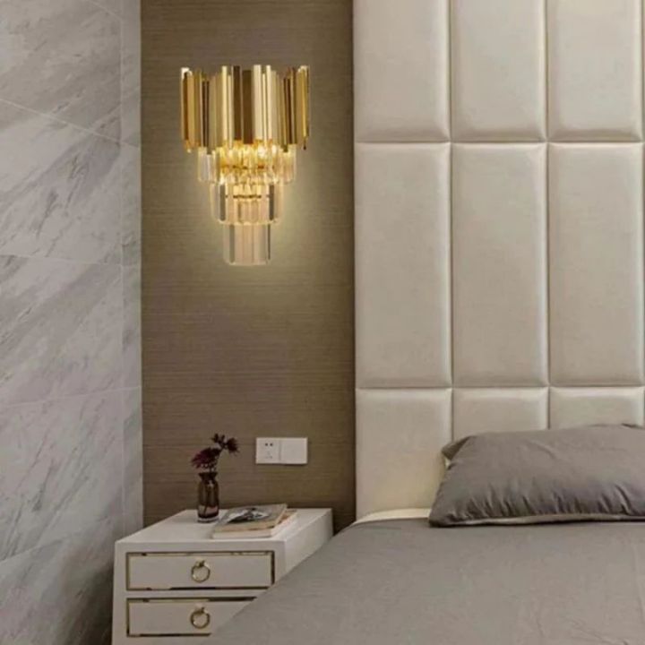 Bahay Crystal Sconce,Wall Sconce For Bedroom,Modern Wall Sconce ...