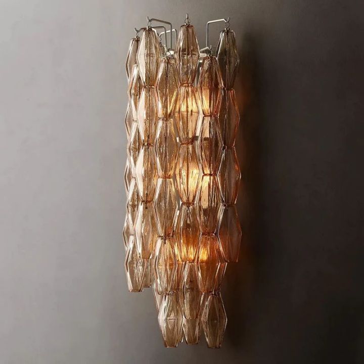Galaxy Smoke Glass Grand Wall Sconce,Wall Sconce For Dining Room ...