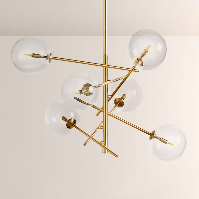 Modern Roscoe Glass Ball Chandelier – Doublelighting